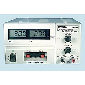 Bench Power Supply, Single, Adjustable, Fixed, 3 Output, 0 V, 30 V, 0 A, 3 A