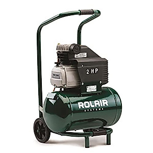 Rolair FC2002HBP6 2 HP Wheeled Compressor with Overload Protection and Manual Reset