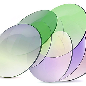 OLINOWL Cat Eye Rimless Sunglasses Oversized One Piece Colored Transparent Eyewear Retro Eyeglasses for Women Men