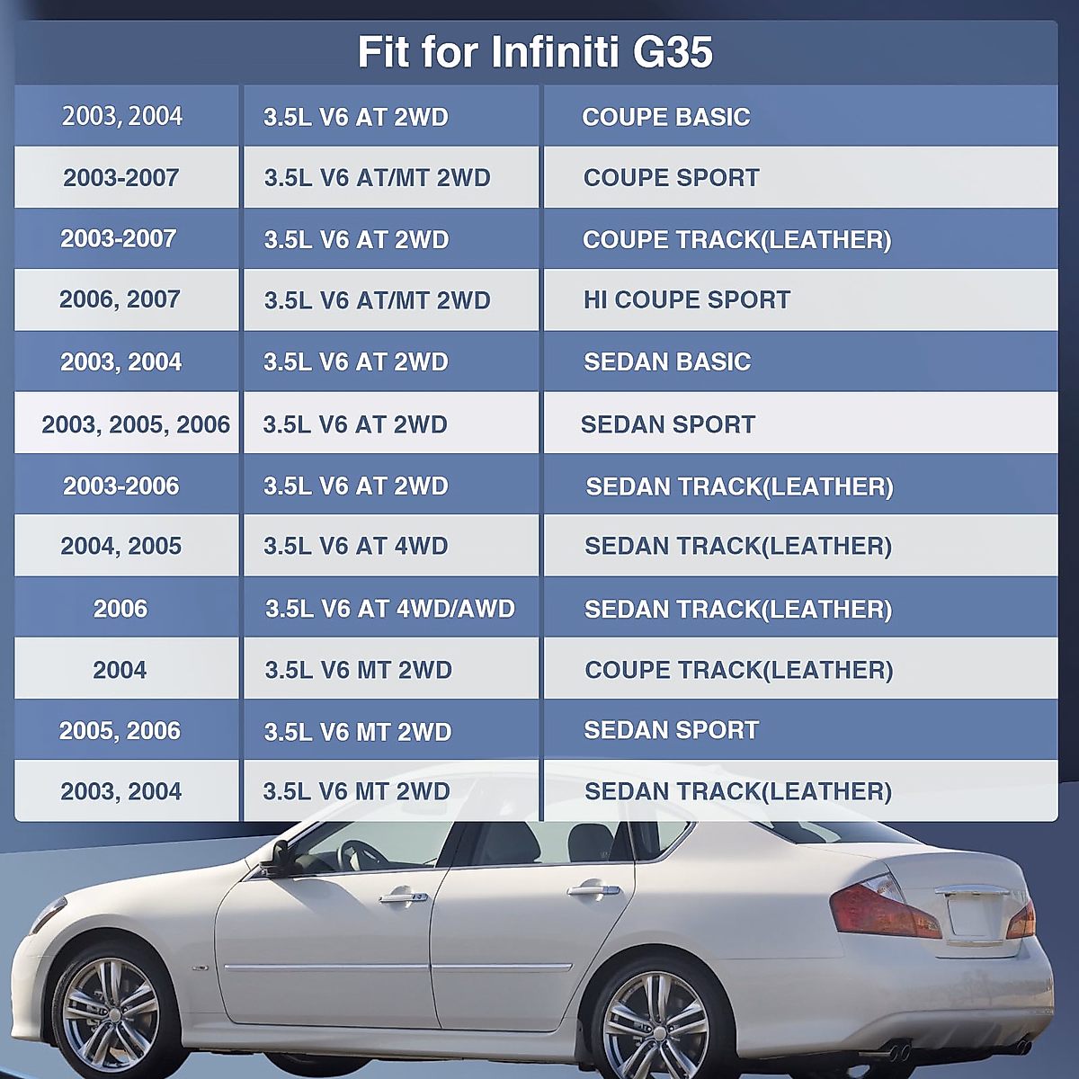 FUSCH Set of Air Intake Resonator Hose Tube Boot Duct Compatible with Infiniti 2006-2009 M35 3.5L 2006-2009 M45 3.5l 4.5l 2003-2007 G35 Replace# 16576-EG00A 16576-AL50A