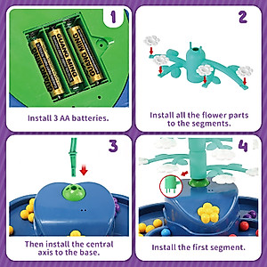 Skirfy Shaking Sunflower Balancing Game Toys for Boys/Girl Educational Learning Toys, STEM Toys for 3+, Interactive Board Game for Children, Toys for Kids Aged 3 4 5 6 7