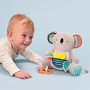 Taf Toys Kimmy The Koala Developmental Soft Activity Toy, Newborn Toys & Baby Toys 3-6 Months | Helps Develop Motor Skills | Perfect for Multi-Sensory Play with A Mirror, Teether, Textures & Sounds