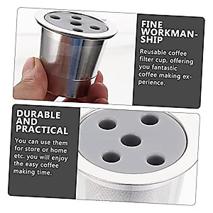 PAMINGONO Stainless Steel Coffee Coffee Filter Coffee Concentrate Coffee Machines Coffee Espresso Reusable Coffee Accessories for Coffee Lovers Tea Filter