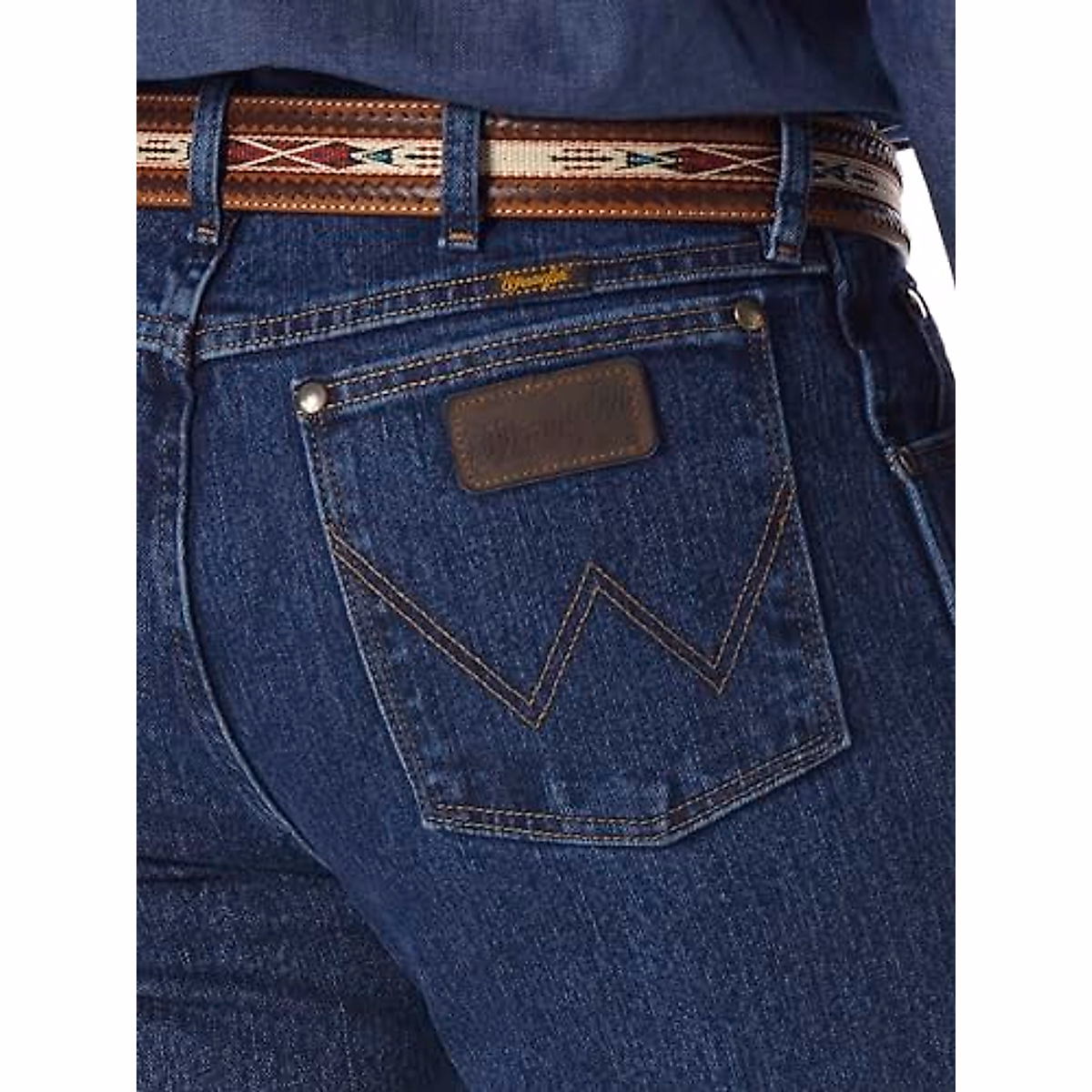 Wrangler Men's Premium Performance Advanced Comfort Cowboy Cut Reg Jean, Mid Stone, 44W x 32L