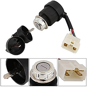 5 Wires Ignition Switch with 2 Start Keys Start Switch Key for 2KW- 5KW 186 Agriculture Gasoline Generator Accessories