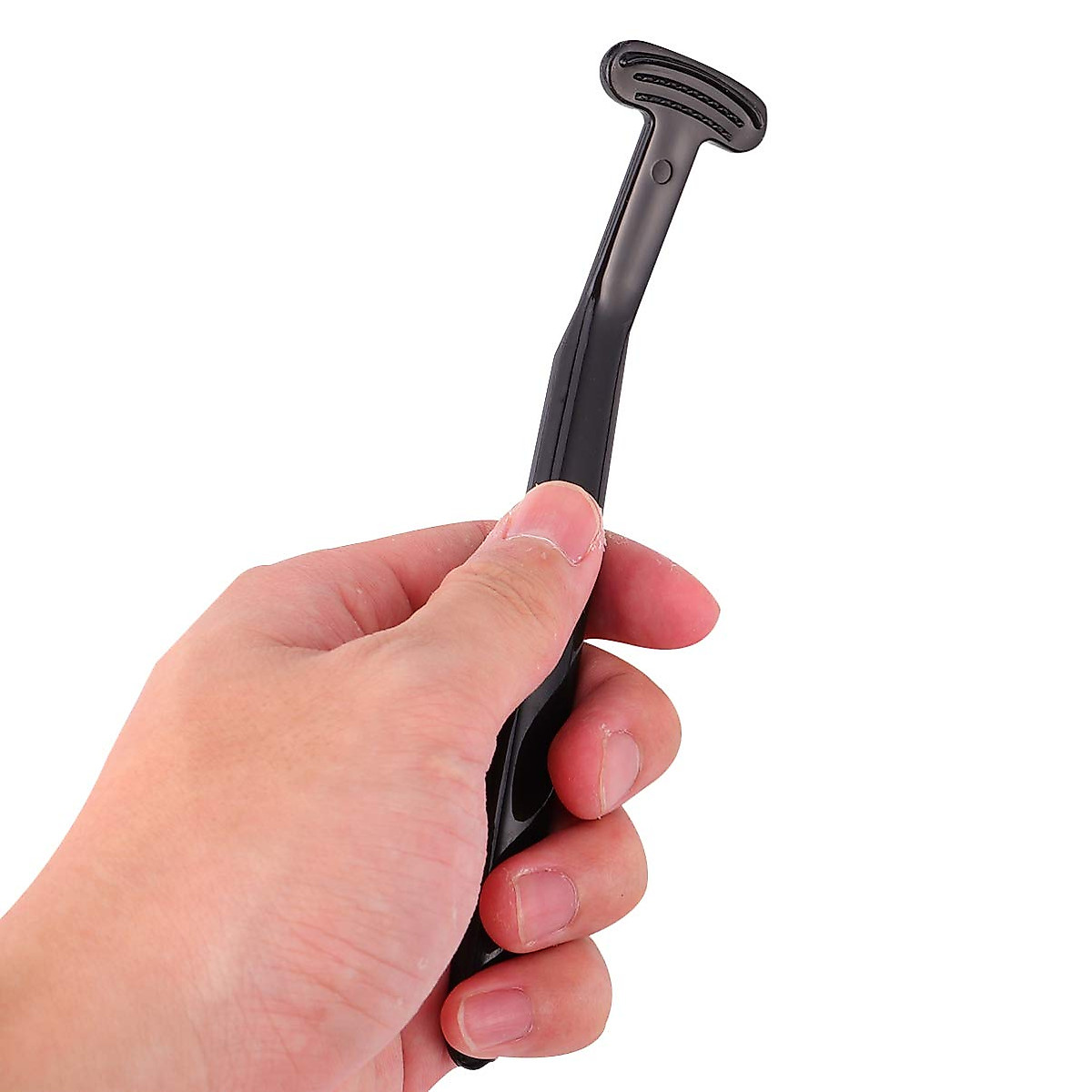 2pcs tongue scraper Tongue Brush Tongue Cleaner Tongue Cleaning Scraper for Fresher Breath in oral tongue cleaner Seconds tongue scraper (Black)