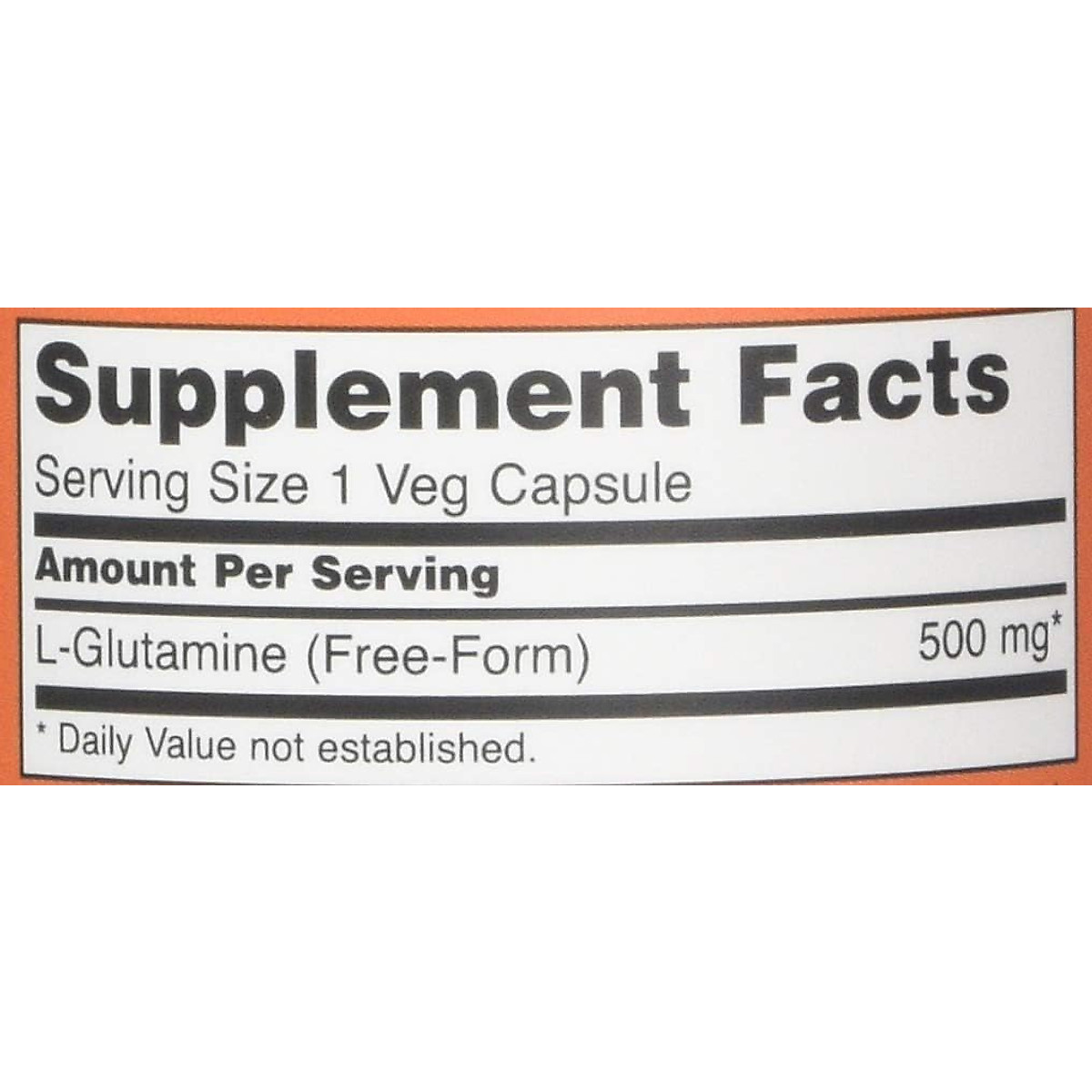 Now Foods Glutamine 500mg Capsules, 120 CT