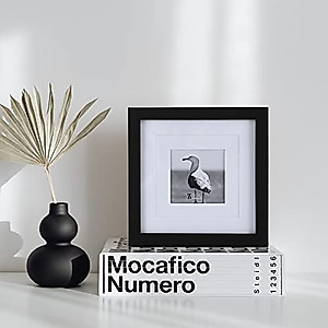 UMICAL 5x7 Picture Frame bundle with 8x8 Picture Frames Set of 2 Display 6x6 or 4x4 Pictures with Mat
