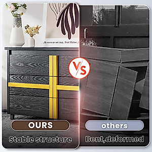 VOPEAK White Dresser for Bedroom, Wood Dresser, 9 Drawer Dresser with Fluted Finish, Modern Large & Long Dresser for Cloth Storage, TV Stand Dresser, Chest of Drawers for Clost, Nursery, Living Room.