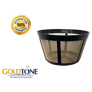 GOLDTONE Reusable Coffee Filter fits BUNN Coffee Maker and Brewer. Replaces your BUNN Coffee Filter 10 Cup Basket and BUNN Permanent Coffee Filter