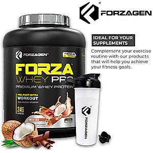 Forzagen Shaker Bottle 20 oz - Protein Shaker Bottle for Pre & Post workout drinks - Classic Protein Mixer Shaker Bottle (White)