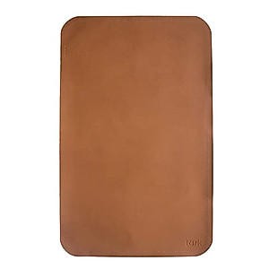 Vegan Leather Baby Changing Mat by Lark Baby Goods - Waterproof Wipeable Portable Diaper Pad - Foldable for Travel (14 x 22 in) - Brown
