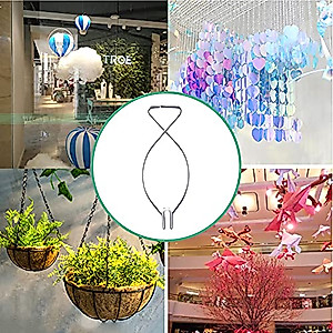 Gansita 25 Pair Suspended Aluminum Drop Ceiling Hooks, Metal T-Bar Track Clip, White Heavy Duty Ceiling Hooks, Drop Ceiling Clips Hanger Kit for Home Classroom Grid Office & Decorations