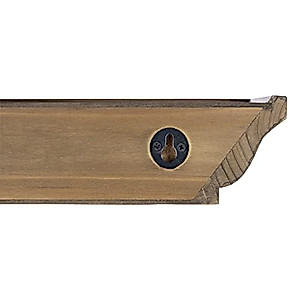 Kiera Grace Muskoka Fitz Wood Shelves - Walnut, 12", 18", 24", Set of 3 (FN00636-3INT)