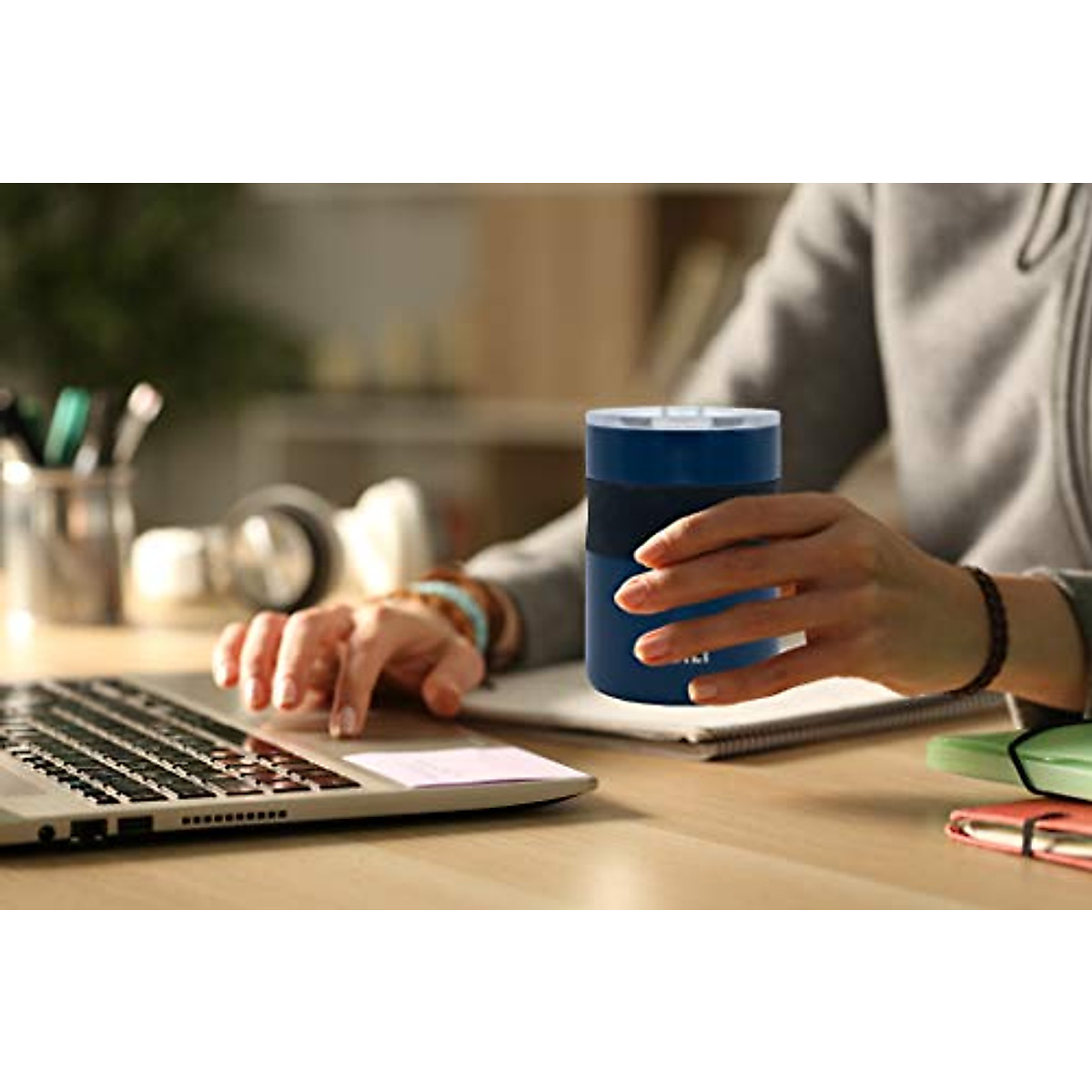 BUILT 12 Ounce Double Wall Stainless Steel Desk Mug