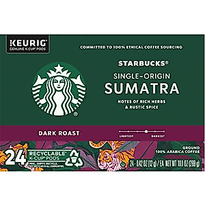 Starbucks 72 Count Sumatra Coffee, 0.41 Ounce
