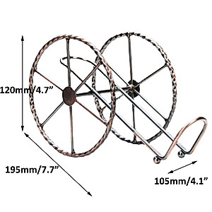 Countertop Wine Rack - Wine Holder for Wine Storage - Red Bronze Metal Wine Rack - Wine Racks Countertop - Small Wine Rack - Wine Bottle Storage - Tabletop Wine Rack