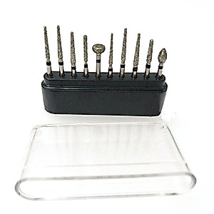Pwhite 10pcs Diamond Burs FG Diamond Burs