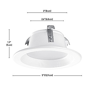 Globe Electric 91152 Retrofit Recessed Lighting, 4", White