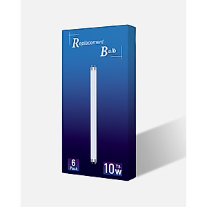 Shootingstar 6 Pack FSL BL T8 F10W Bug Zapper Replacement Bulb for 20W Bug Zapper, 13 Inch 10 Watt Light Bulb Compatible with Aspectek, Liba and Other 20W Mosquito Zapper Lamp