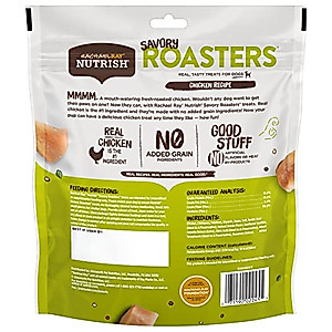 Rachael Ray Nutrish Savory Roasters Real Meat Dog Treats, Roasted Chicken Recipe, 12 Ounces, Grain Free