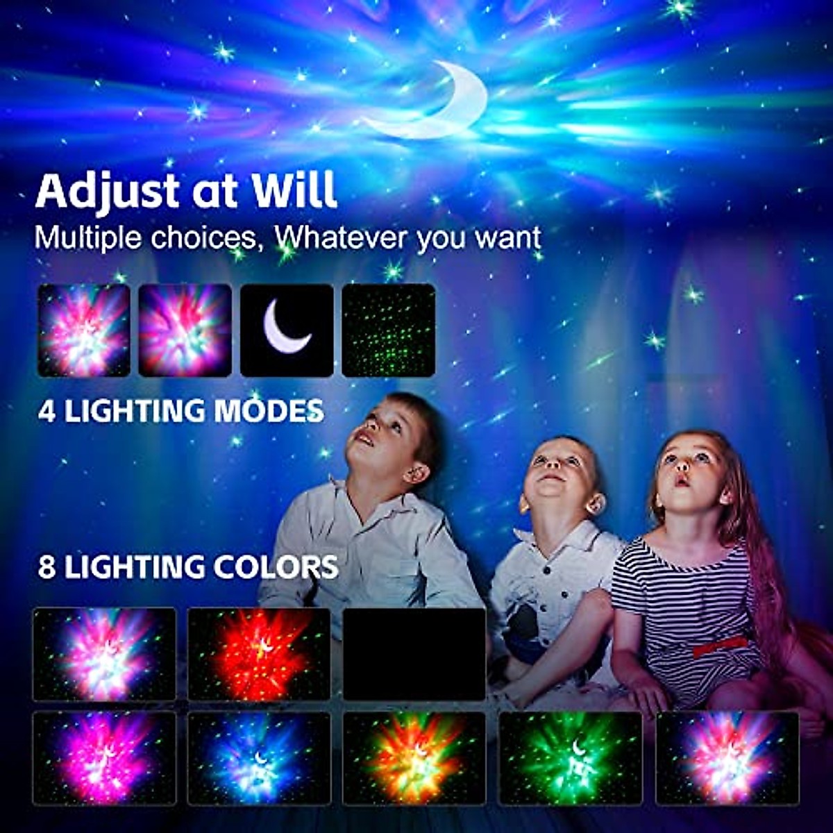 Star Projector - YOTUTUN LED Galaxy Night Light Projector, Nebula Lamp with Remote Control and Timer Design Galaxy Projector for Kids Room Decor/Bedroom Decor/Party/Home Theater