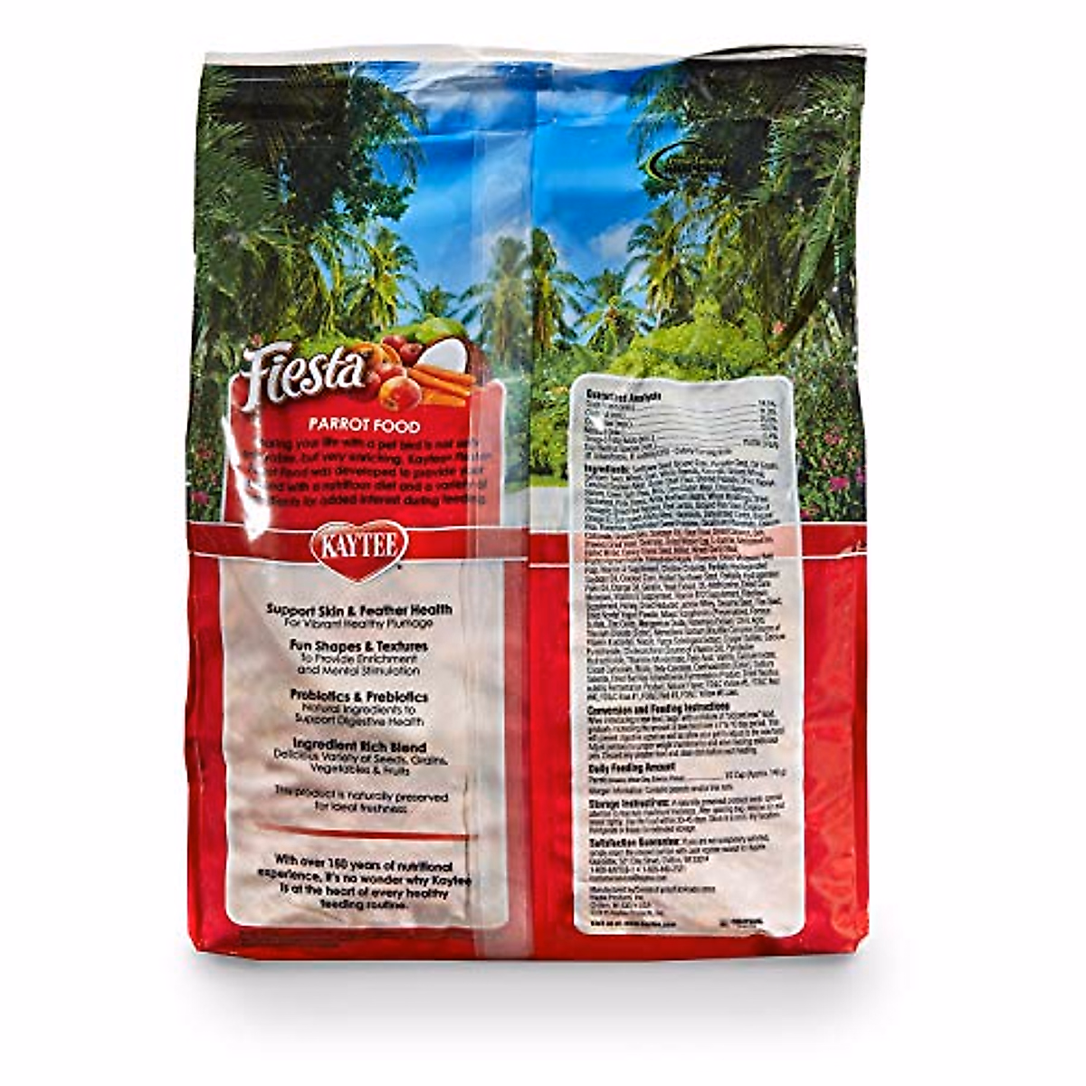 Kaytee Fiesta Parrot Pet Bird Food, 4.5 Pound