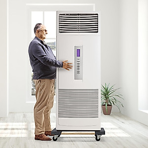 Goplus Furniture Moving Dolly, Heavy Duty Wood Rolling Mover with Wheels for Piano Couch Fridge Heavy Items, Securely Holds 1000 LBS (1 Pack with Handle)