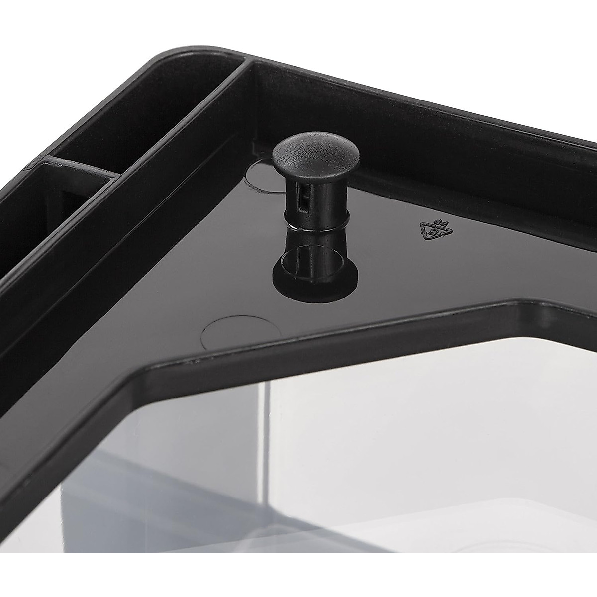 IRIS USA Medium 3-Drawer Desktop Organizer with Open Tray Top, for Office, School, Stationary, Makeup Organizer, Bathroom, Utility, Medical Supplies, Desk Organizer, Versatile Storage, Black