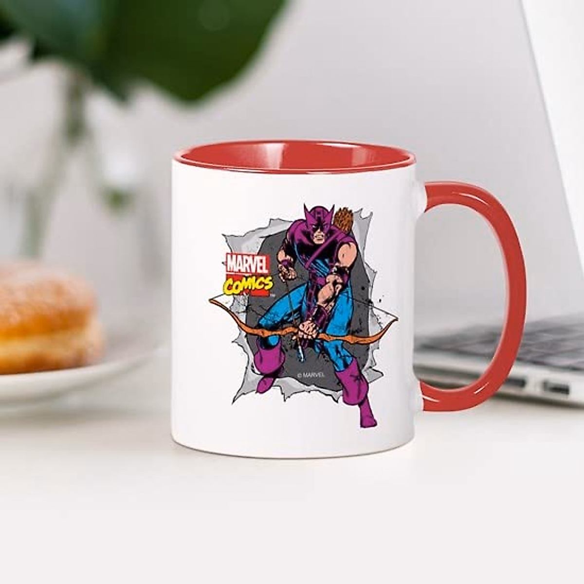 CafePress Hawkeye Ripped Mug Ceramic Coffee Mug, Tea Cup 11 oz