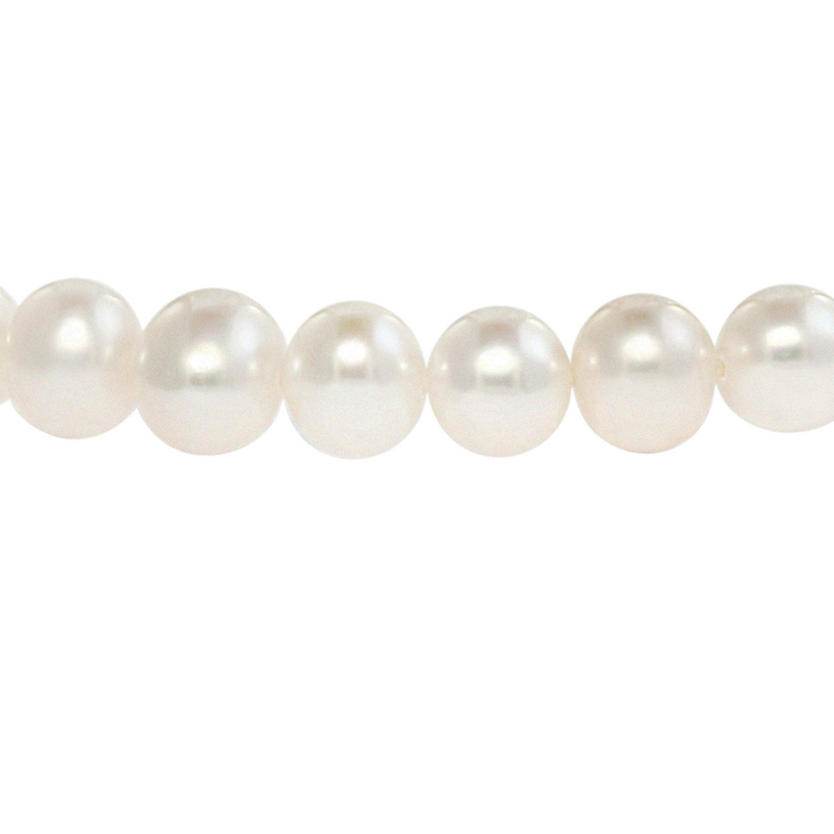 Freshwater Cultured Pearls 8inch Classic Stretch Strand Pearls Bracelet Jewelry for Women and Girls (Choice of Size and Colors) (white, 8.0-8.5mm)