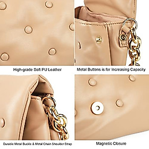 Women's Shoulder Handbags Designer Tote Bags and Purses with Chain Strap