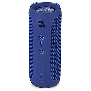 JBL Flip 4 IPX7 Waterproof Wireless Portable Bluetooth Rechargeable USB Speaker (Blue) (Renewed)