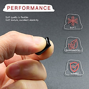 Jamiikury 60PCS Screw Thread Protectors 5mm ID Rubber End Caps Vinyl Flexible End Caps Round Tube Bolt Cap (Black, 60PCS)