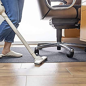 Office Chair Mat, aidoupetPrivateorder Opaque Office Desk Chair Mat for Hardwood Floors Chair Mat Floor Protector Desk Mat Multi-Purpose for Home 0.16" Thick 55"x35" Freely Cuttable(Dark Grey)