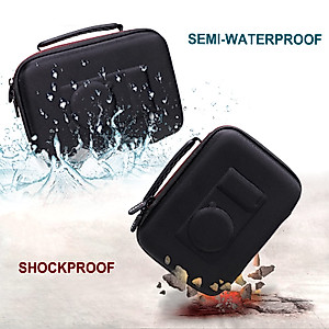 Hard Case for Sony Alpha ZV-E10 / ZV-1 / ZV-1F / ZV-1 II Vlog Camera with Shoulder Strap by LTGEM, Fits Vlogger Accessory Kit Tripod and Microphone - Travel Protective Carrying Storage Bag(Black+Grey)