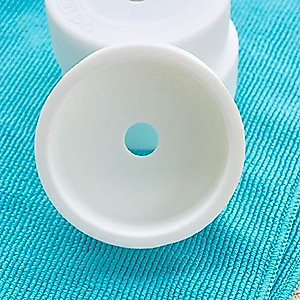 All About Juicing Straw Lids - for VAS Exclusive Glass Water Bottles - Silicone, Reusable Caps - Glass Tumbler - Juicing, Smoothies, Kombucha, Tea, Waters (3 Pack Lids with Straws)