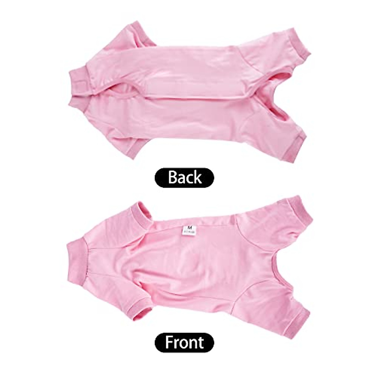 Cat Recovery Suit After Surgery for Female Male Pet Surgical Pajamas Long Sleeve Prevent Shedding Recovery Snugly Suit&E Collar Alternative Onsies for Cats (S, Pink)