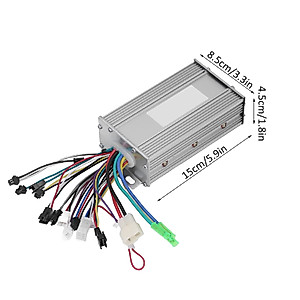 VBESTLIFE 36/48V 500W Electric Brushless Motor Controller Kit,Electric Bike Brushless Controller with LCD Display Throttle Grip Kit