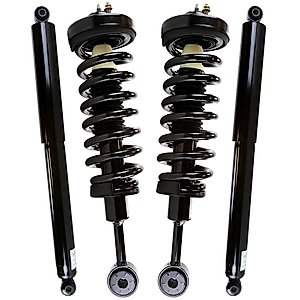 AutoShack Front & Rear Complete Struts Coil Springs and Shock Absorbers Set 4 Replacement for 2004 2005 2006 2007 2008 Ford F-150 2006-2008 Lincoln Mark LT 4.2L 4.6L 5.4L V6 V8 4WD AWD CSS119-264PR