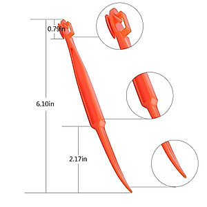 Orange Peelers, Xloey 6Pcs Plastic Easy Slicer Cutter Peeler Remover Opener Kitchen Accessories Knife Cooking Tool Kitchen Gadget (New)