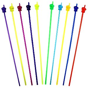 LNQ LUNIQI 10 PCS Teaching Pointers Reading Pointers Resin Presentation Finger Pointers Mixed Color Stick for Teachers Aids, Kids of Ages 3+