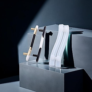 4pcs Large Silicone Tray Molds with Handles Molds Irregular Round Tray Resin Mold 14 Inches Irregular Geode Tray Plates Mold Handles Silicone Molds for Resin Casting (4 Tray Mold + 4 Handle Mold)