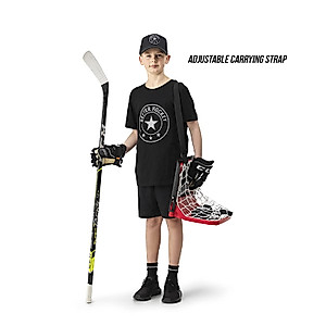 Better Hockey Extreme Pro Sauce Catcher - Saucer Pass Training Aid, Miniature Hockey Goal, Holds Up to 40 Pucks, Great Yard and Tailgating Fun, Easy to Carry