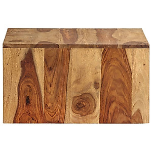 QJBSAVVA Nesting Tables 2 pcs Solid Sheesham Wood,Entrance Table Tray Tables Center Table Low Table Suitable for Meeting Rooms, Reception Rooms, Offices