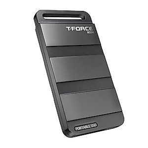 TEAMGROUP T-Force M200 Portable SSD 1TB USB3.2 Gen2x2 Type-C Read/Write 2000MB/s Compatible with PS5 & Xbox & Chrome OS (T8FED9001T0C102)