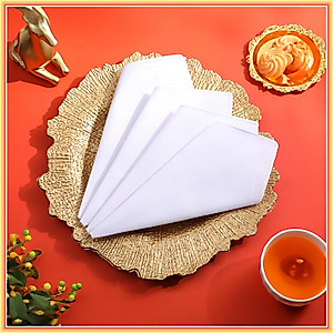 Leinuosen White Cotton Handkerchiefs for Men Classic Hankies Pocket Square Towel Small Size for Tie Dye Girl Boy Tea Parties(8.3 x 8.3 Inch, 50 Pcs)