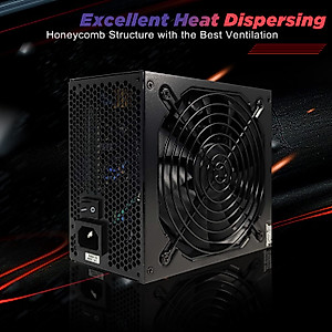 PowerSpec 750 Watt 80 Plus Gold Fully Modular ATX Power Supply Active PFC SLI Crossfire Ready Gaming PC PSU Computer Power Supplies, PS 750GFM