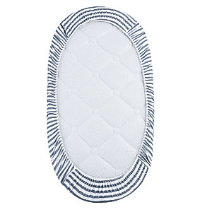 GROWA Universal Bassinet Sheets for Boys and Girls, 100% Breathable Cotton Sheet Set of 3 Pieces, Suitable for Most Bassinet Pads/mattresses, Such as Halo, Chicco Lullago, etc.