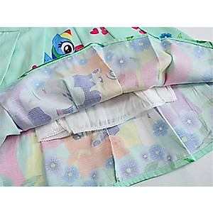 TOHD Toddler Girls Baby Princess Dress Sleeveless Little Pony Print Show Dresses (5-6 Years, White)